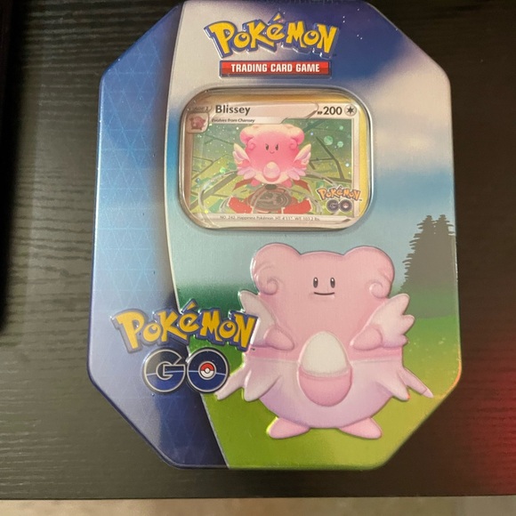 Pokemon | Toys | Pokemon Go Trading Card Tin Pink And Blue | Poshmark